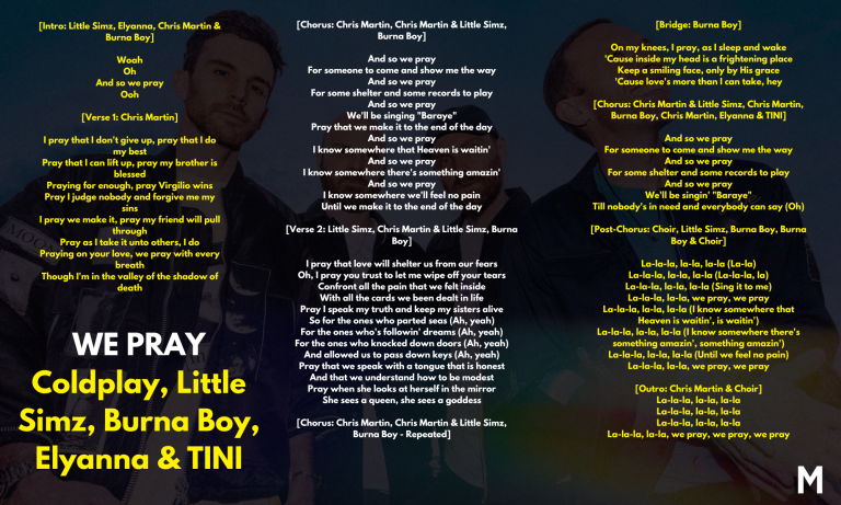 Coldplay WE PRAY Lyrics And Meaning: Unpacking The Words Behind This ...