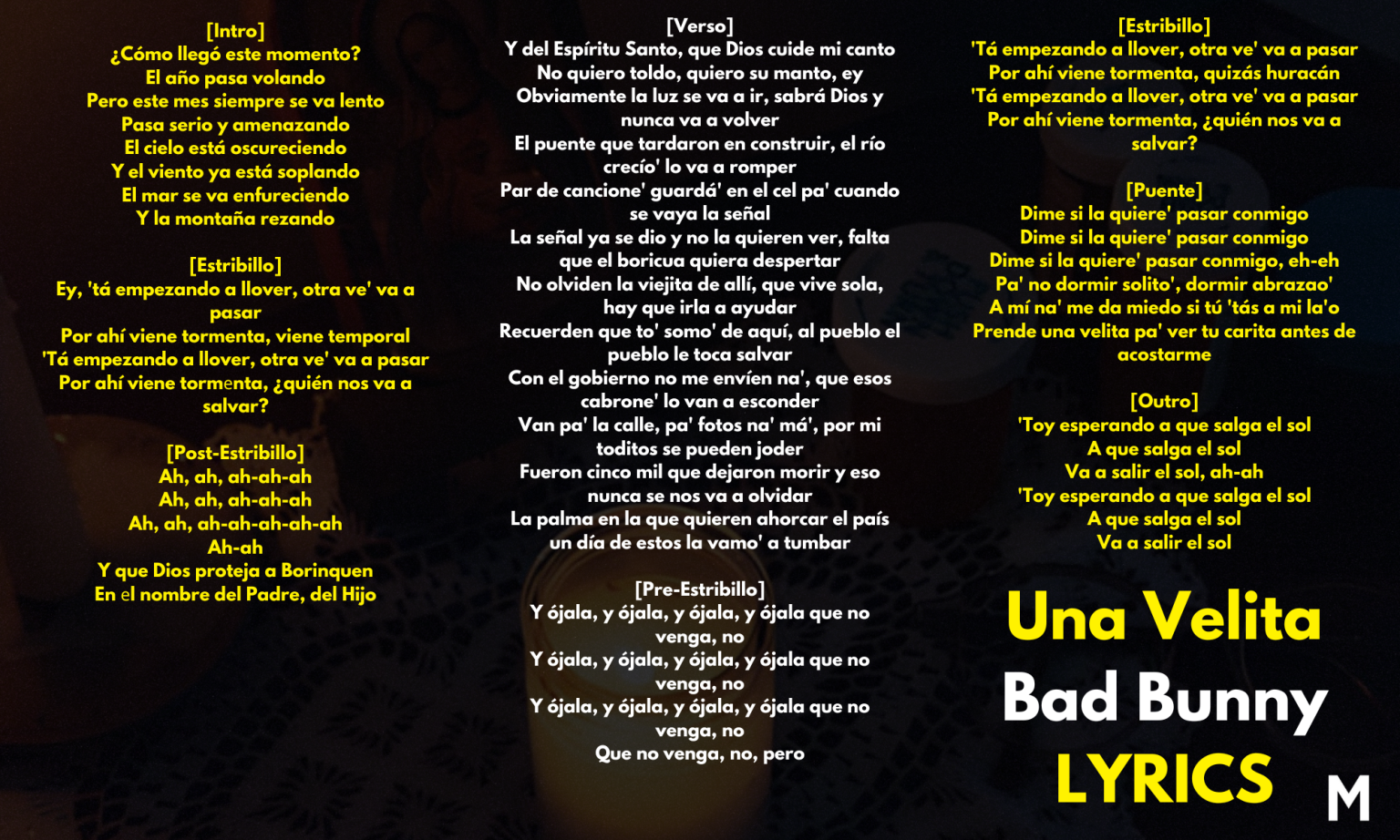 Bad Bunny Una Velita Lyrics And Meaning: Translating Faith, Fear, And ...