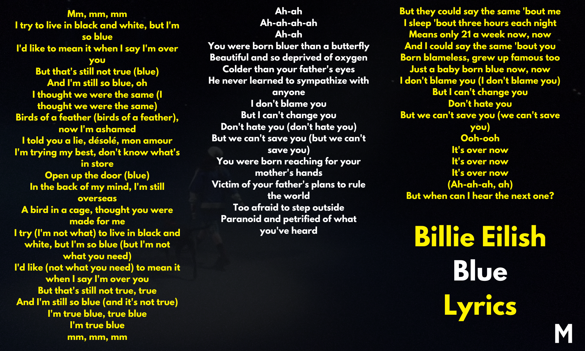 Billie Eilish Blue Lyrics And Meaning: Poetic Reflections on Grief and ...