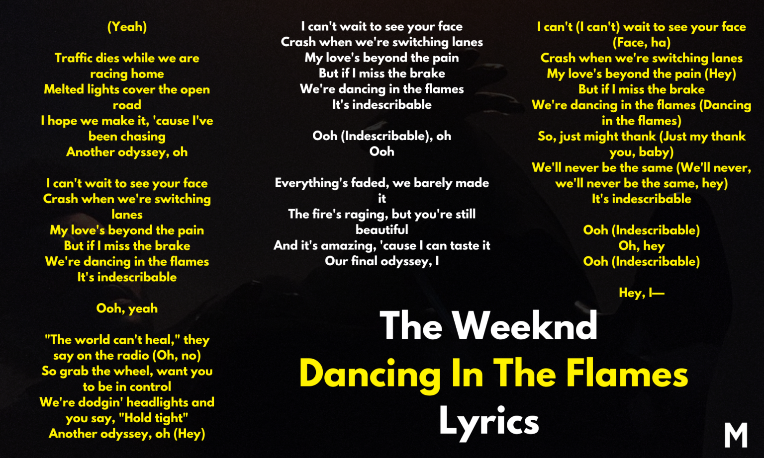 The Weeknd Dancing In The Flames Lyrics And Meaning: Why This Song Hits ...