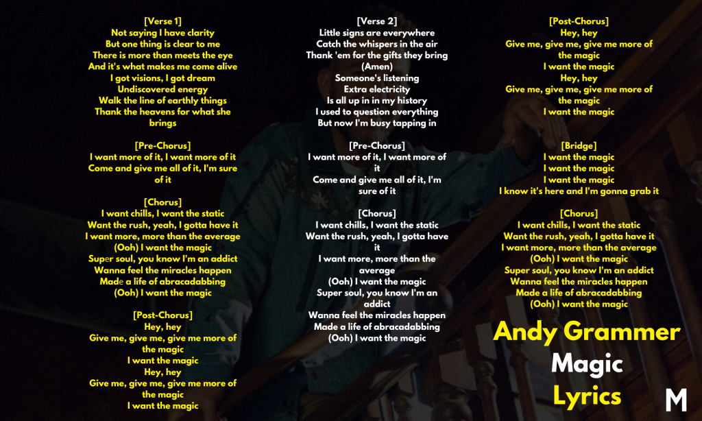 Andy Grammer Magic Lyrics And Meaning: How His Search for “More” Ties ...