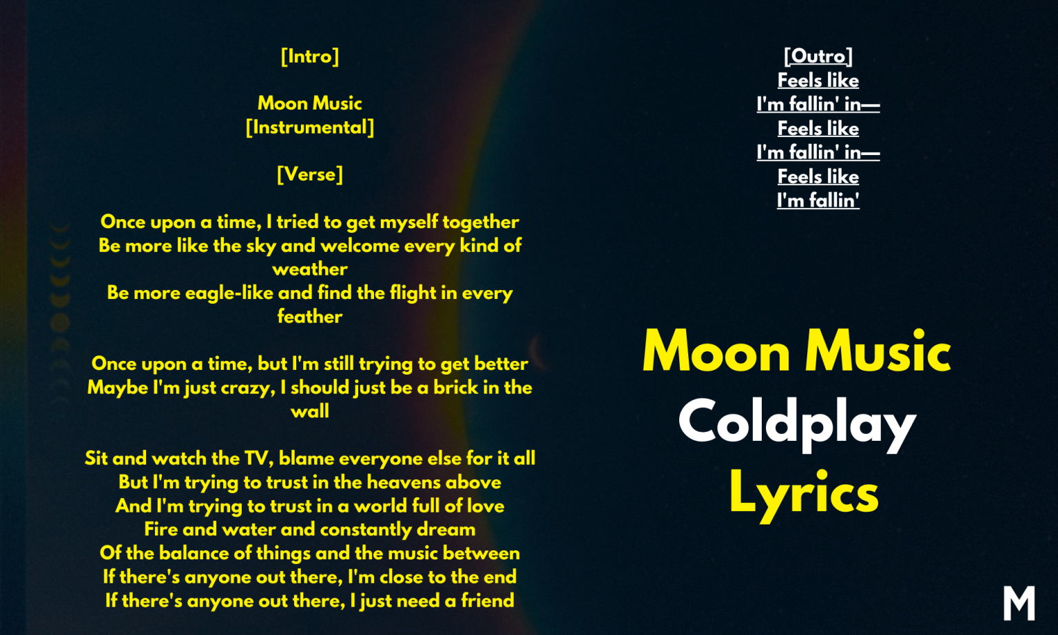 Moon Music Coldplay Lyrics Meaning: Making Sense of the Lyrics with ...