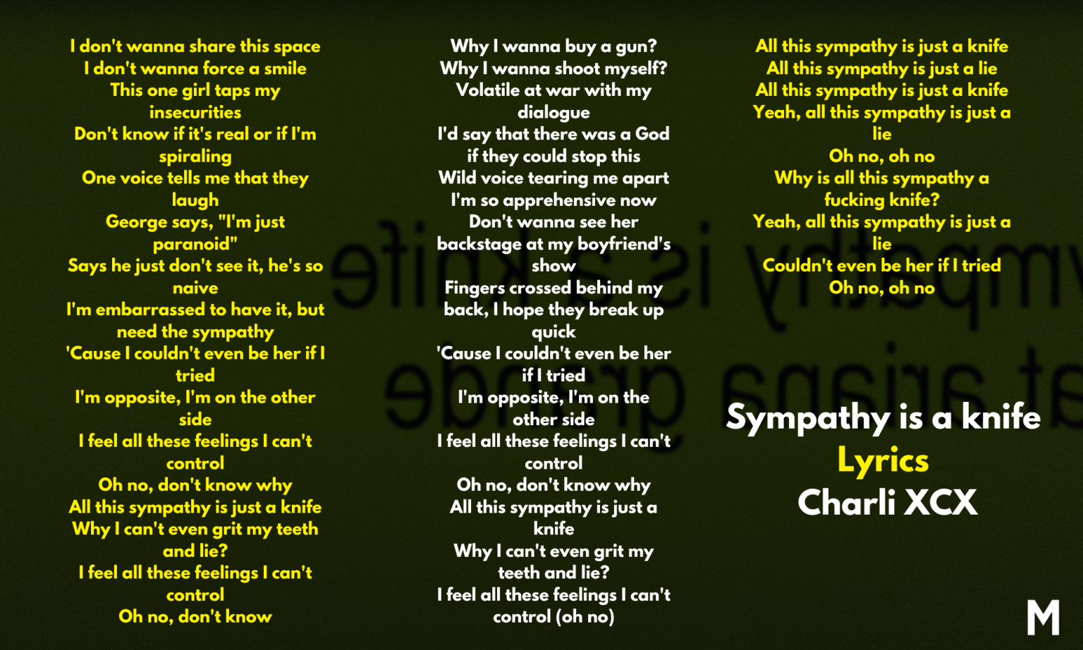 Charli XCX Sympathy Is a Knife Lyrics and Meaning: A Closer Look at ...
