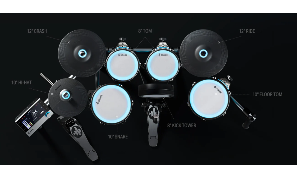 The Donner Backbeat Electronic Drum Kit Review: Entry Level Percussions ...