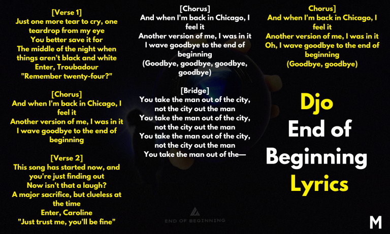 Djo End of Beginning Lyrics And Meaning: Poetic Reflections on Growing ...