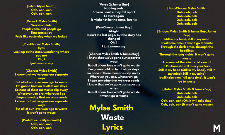 Myles Smith Waste Lyrics And Meaning: Why This Song Feels So Personal ...