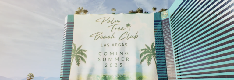 Las Vegas Strip Gets a Tropical Upgrade with Palm Tree Beach Club ...
