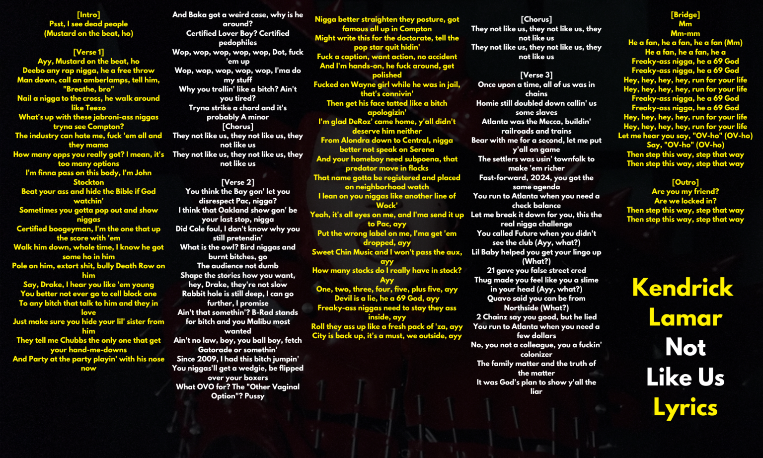 Kendrick Lamar Not Like Us Lyrics And Meaning: Why This Feud Is Bigger ...