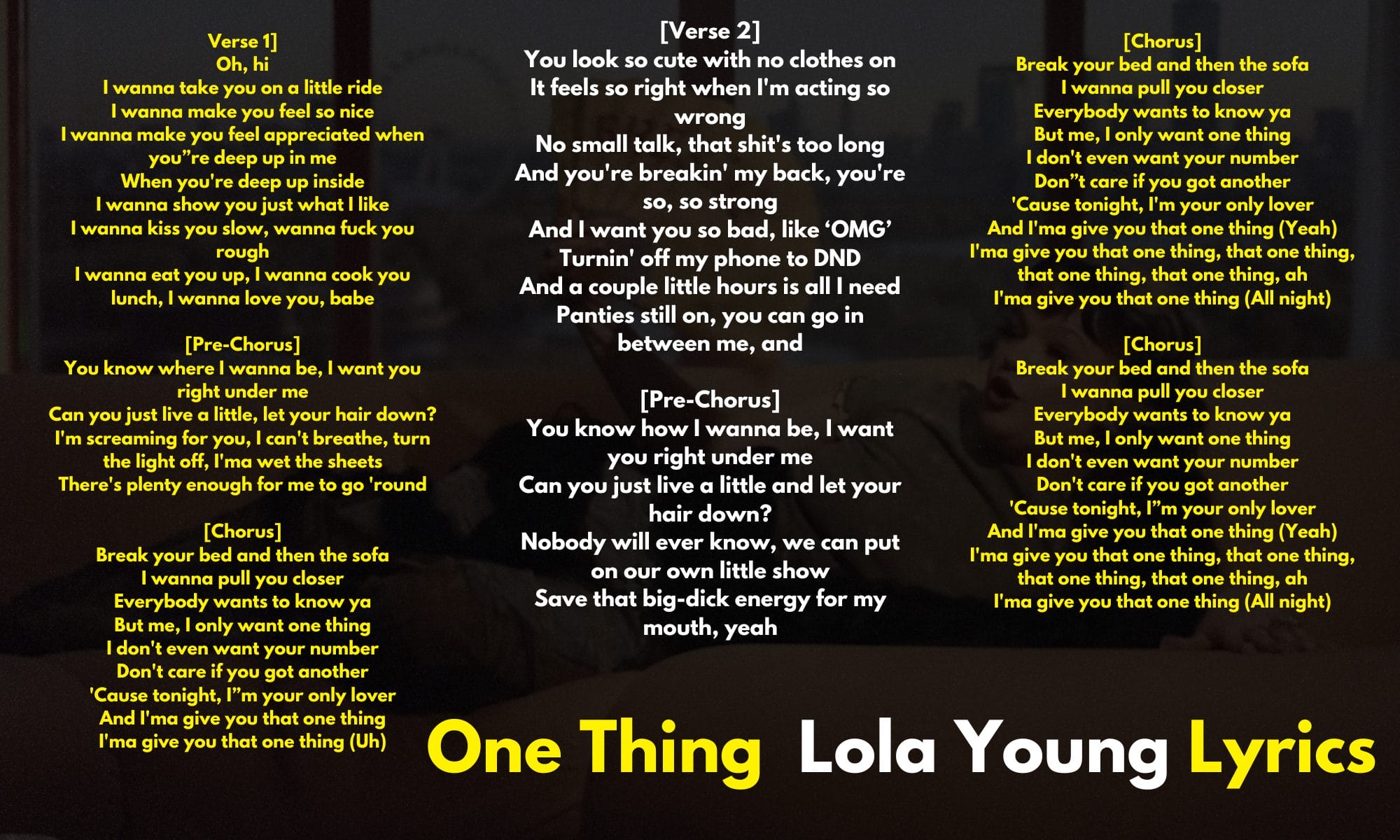 One Thing Lola Young Lyrics And Meaning: It’s Not Just a Hookup Song ...