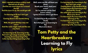 Learning to Fly Tom Petty and the Heartbreakers Meaning: No Wings, No ...