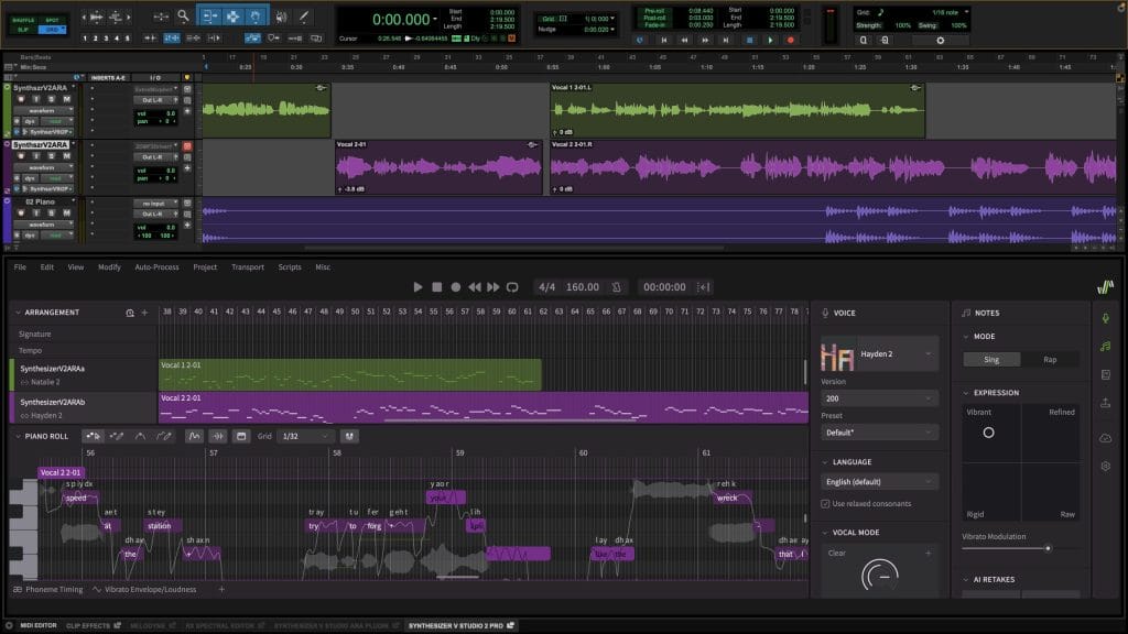 Synthesizer V Studio 2 Pro 2.1.0 Drops with Full ARA for Pro Tools—Here ...